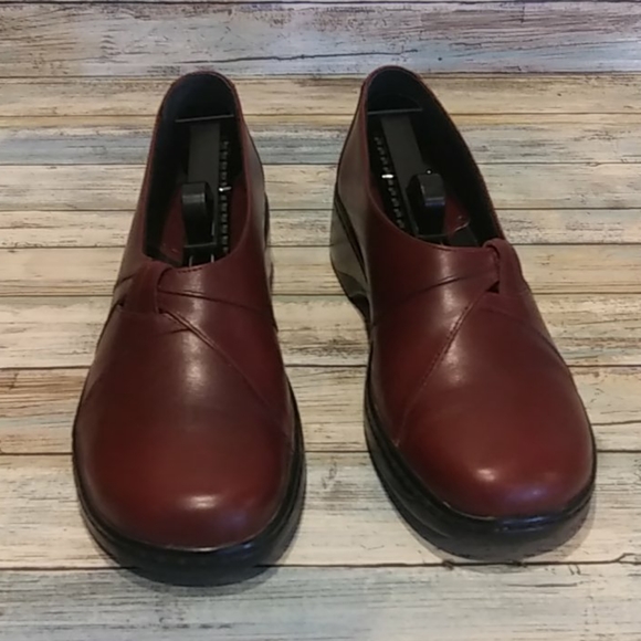 Clarks | Shoes | Clarks Burgundy Leather Loafers | Poshmark